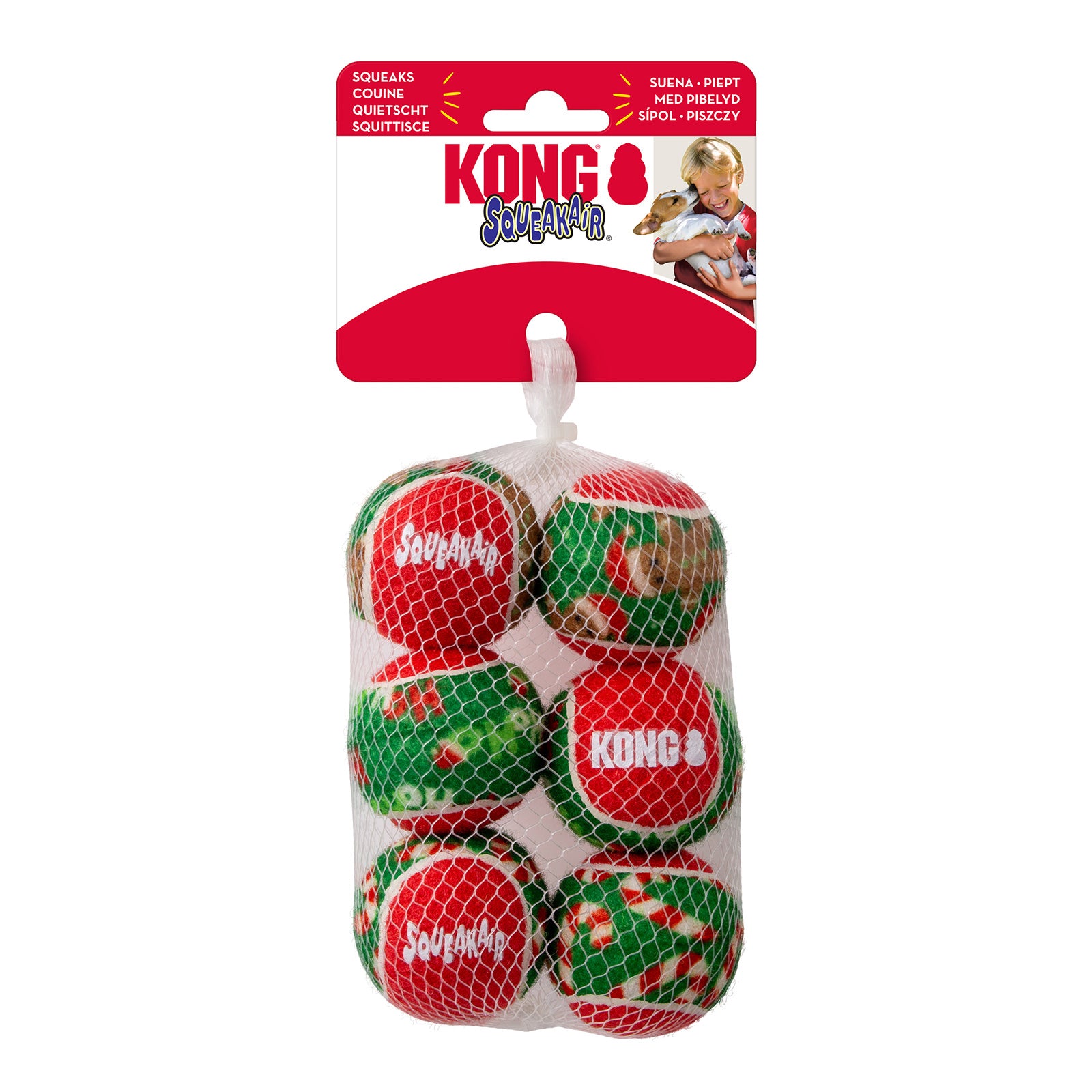 Kong Holiday Squeak Med 6'S – We Know Pets